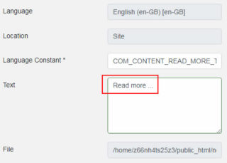 Joomla 4 – How to change read more button text | Codingace